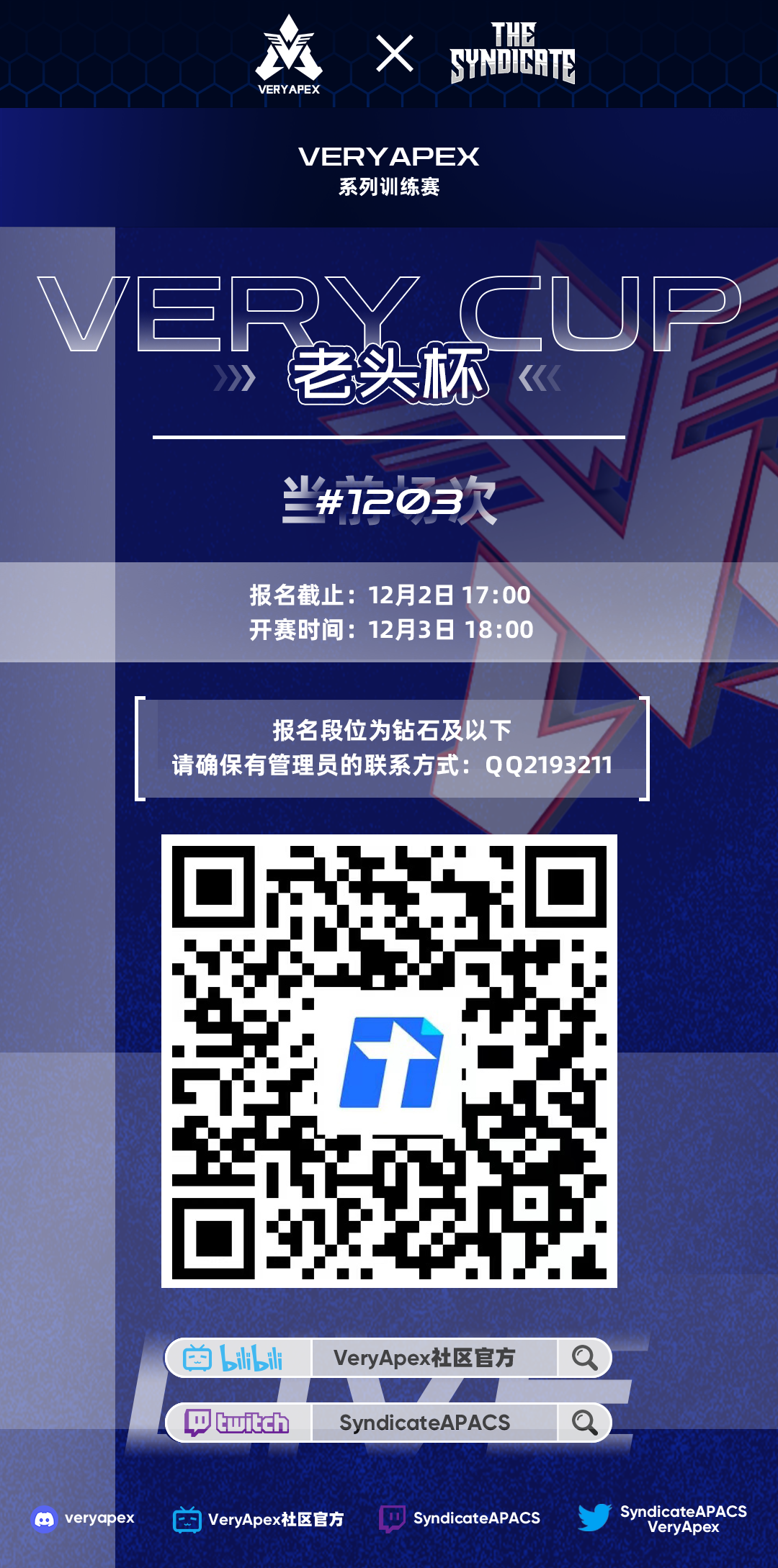 VeryCup 老头杯 Open C 公开训练赛#1203（请点开查看规则） - VeryApex